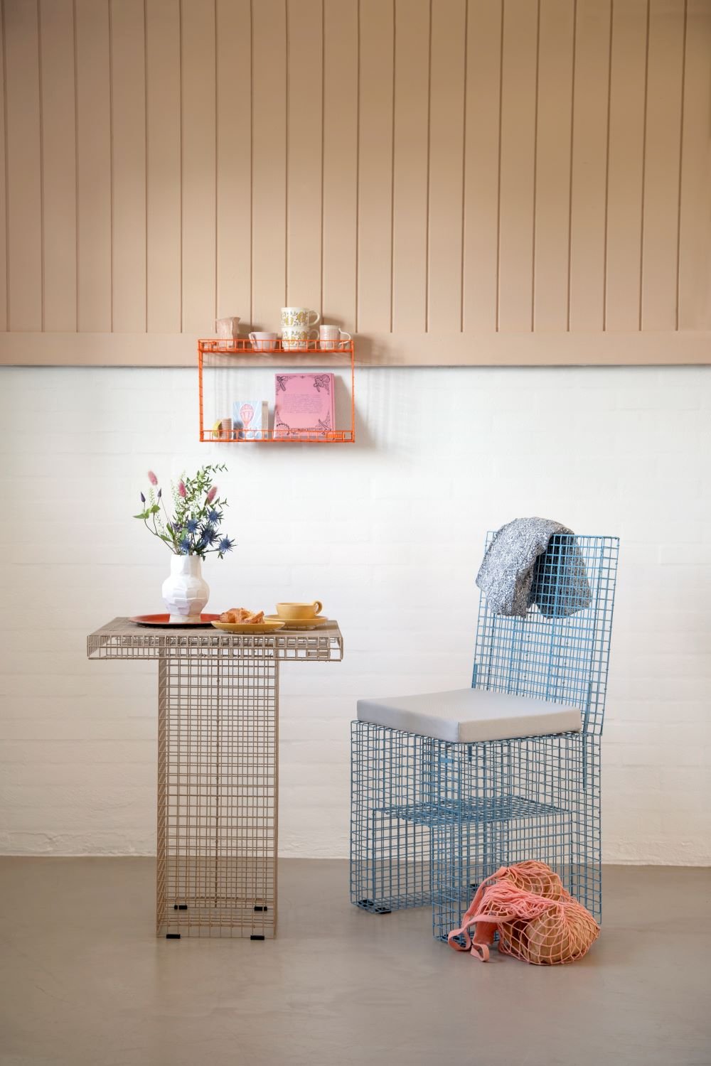 Komfortabel GRID CHAIR med ryglæn | Kalager Design