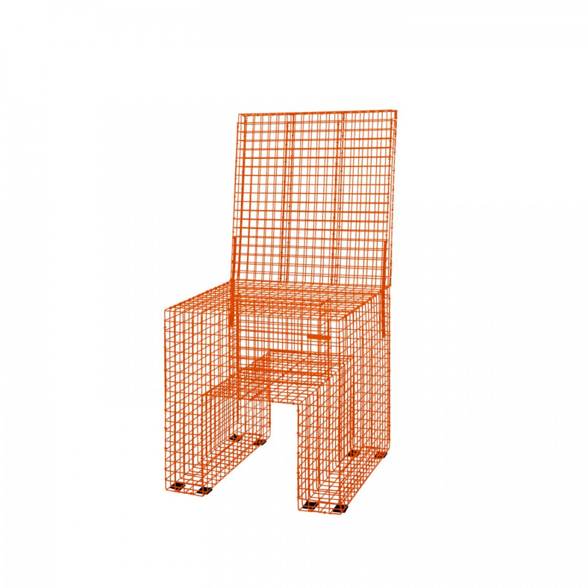 Komfortabel GRID CHAIR med ryglæn | Kalager Design
